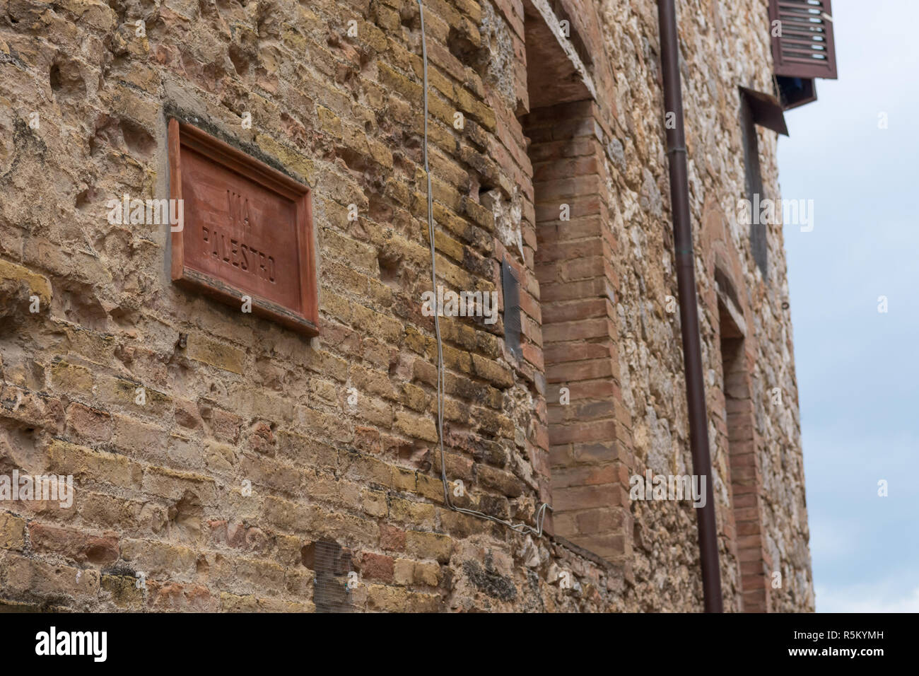 Spectacular stone build facade of a medieval building Stock Photo - Alamy