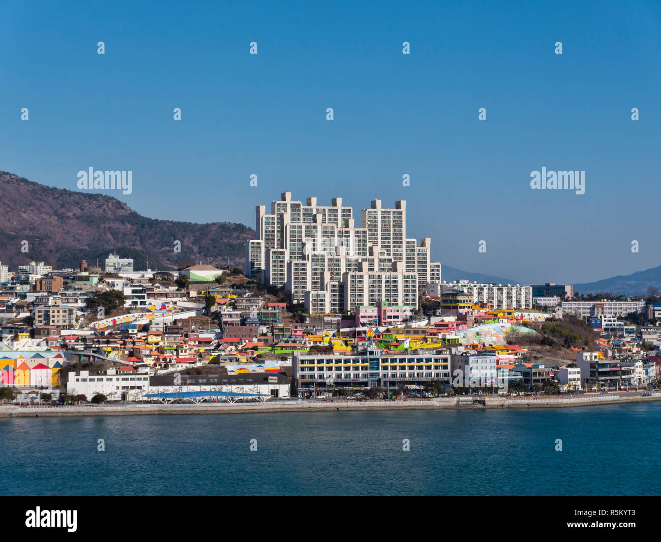 Panorama from Dolsan Park to Yeosu city. South Korea Stock Photo - Alamy
