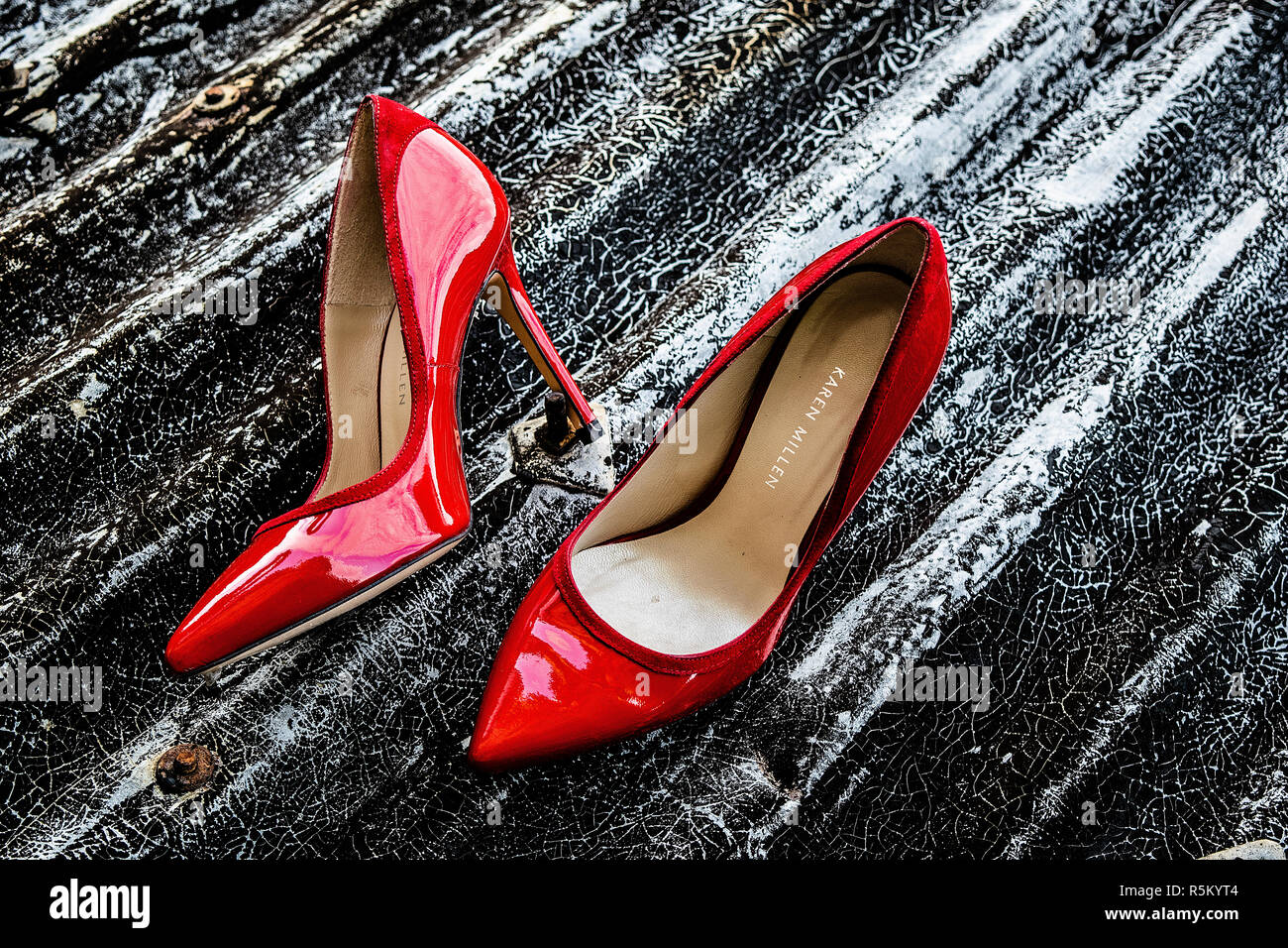 Women feet heels hi-res stock photography and images - Alamy