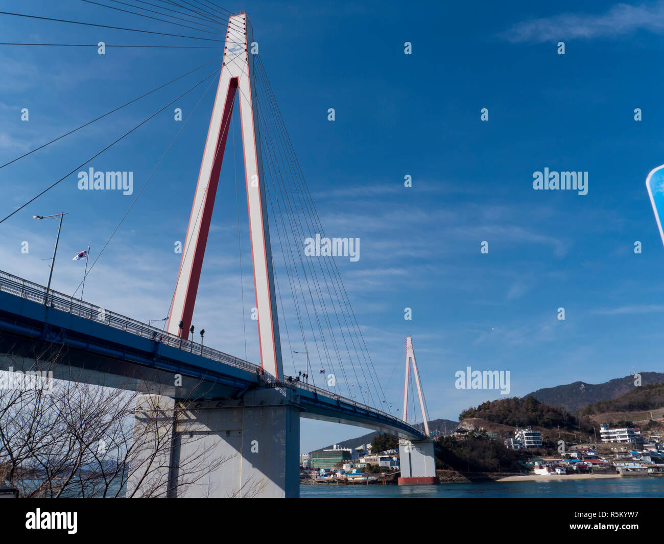 Dolsan Bridge. Yeosu city. South Korea Stock Photo - Alamy