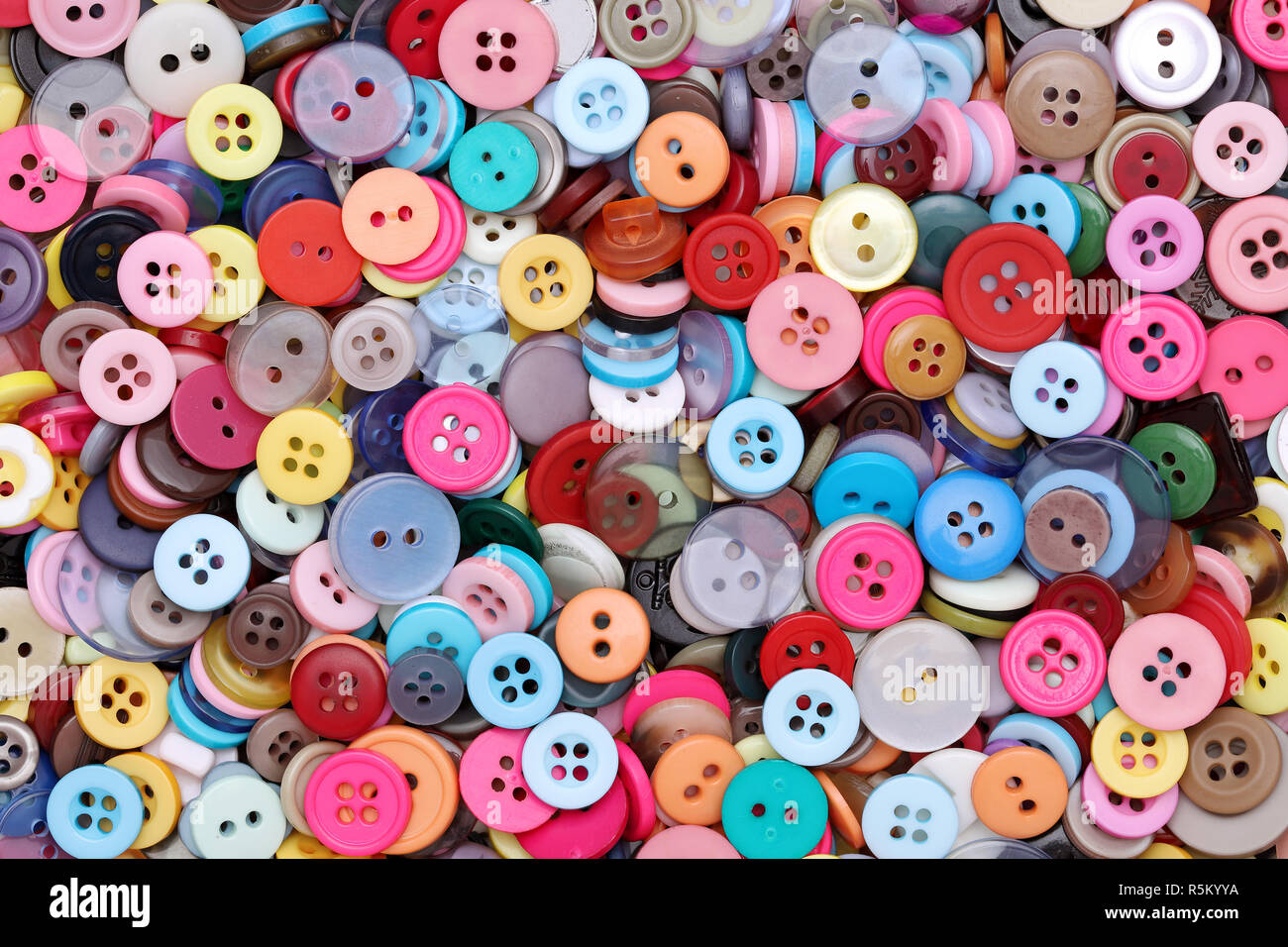 colorful background made from sewing buttons, pile of buttons Stock ...