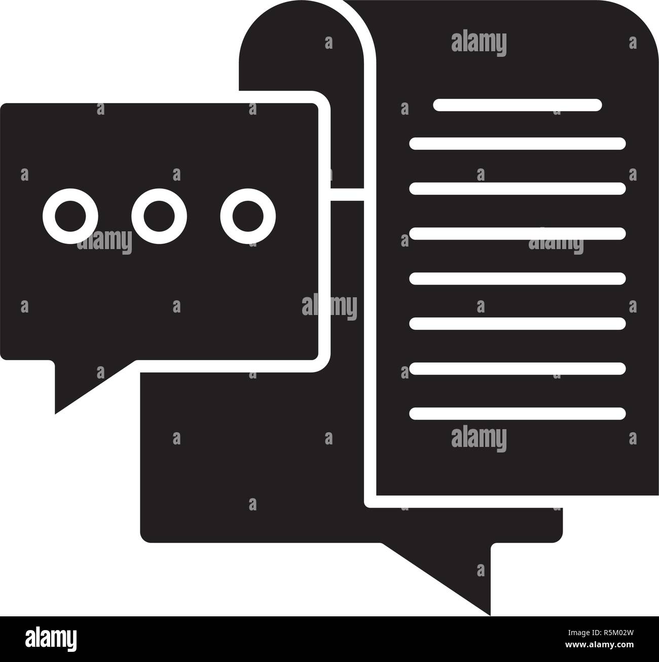 Blog black icon, vector sign on isolated background. Blog concept ...