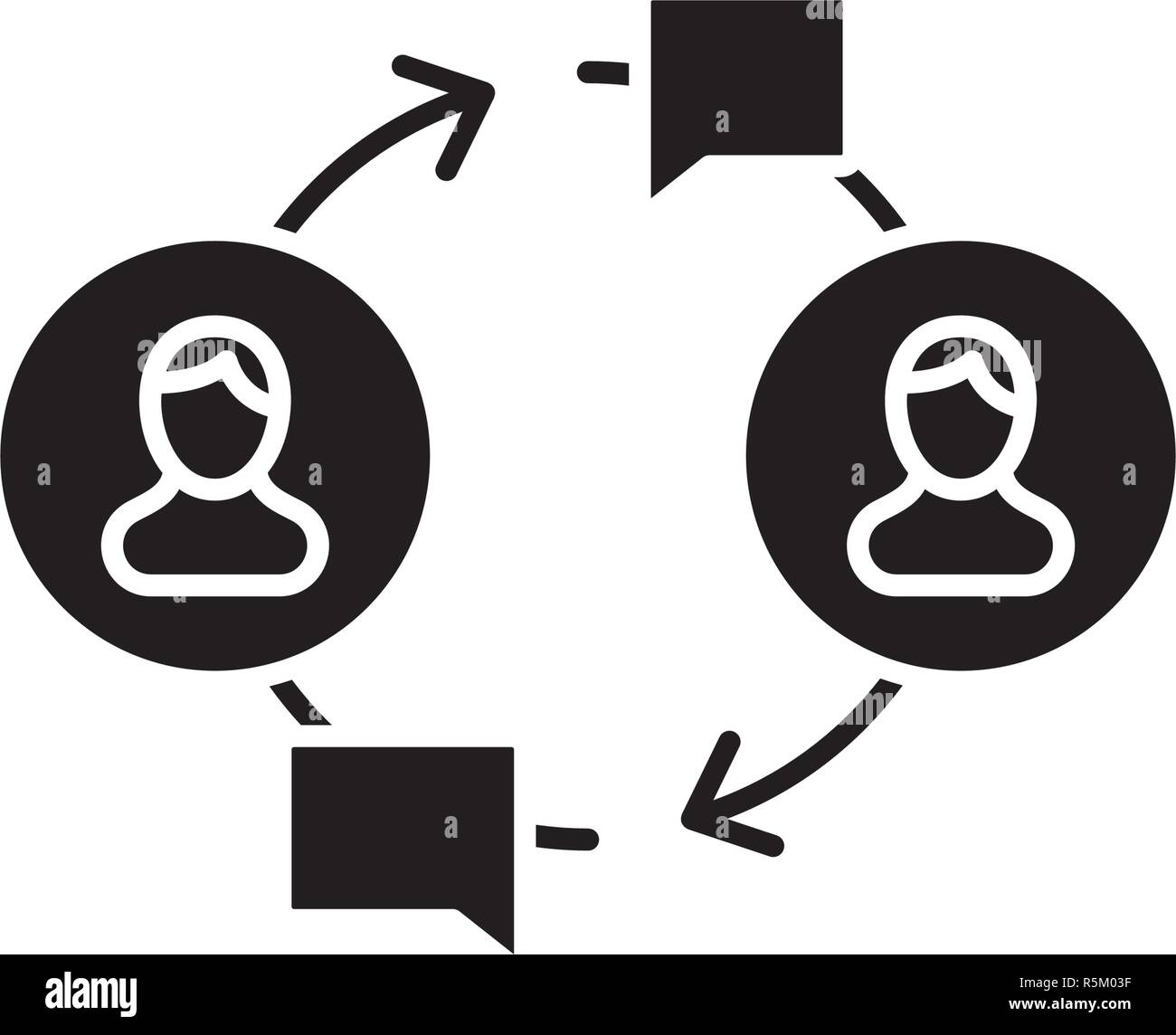 Community black icon, vector sign on isolated background. Community ...