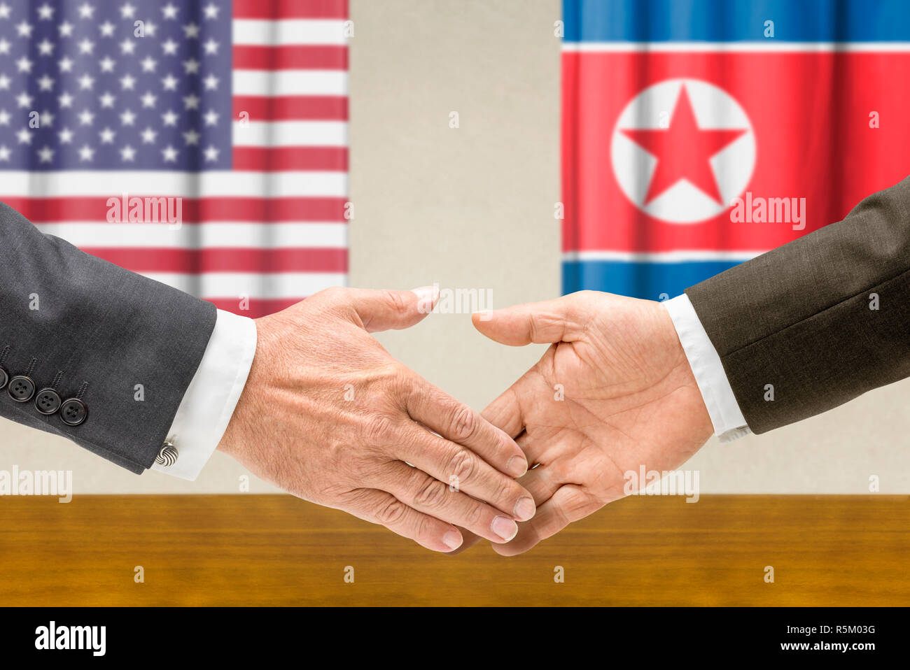 Political handshake hi-res stock photography and images - Alamy