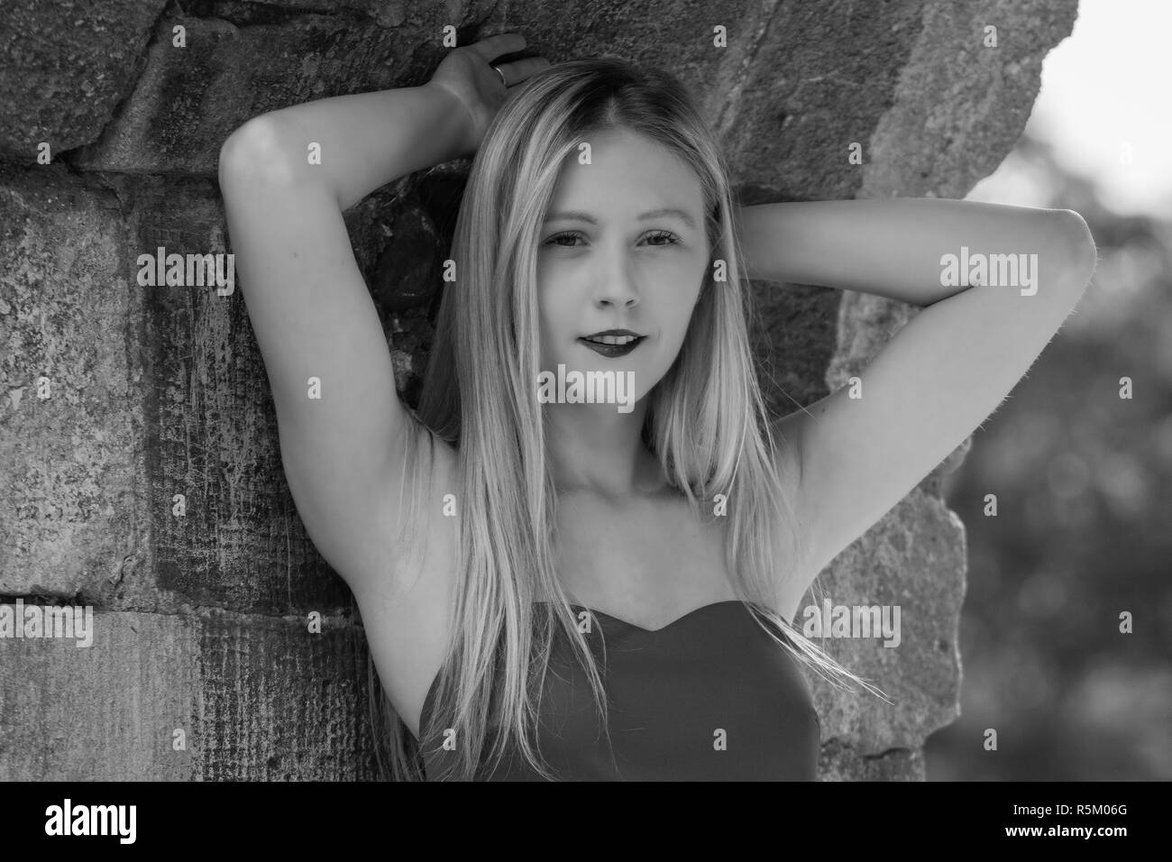 Mousy woman Black and White Stock Photos & Images - Alamy