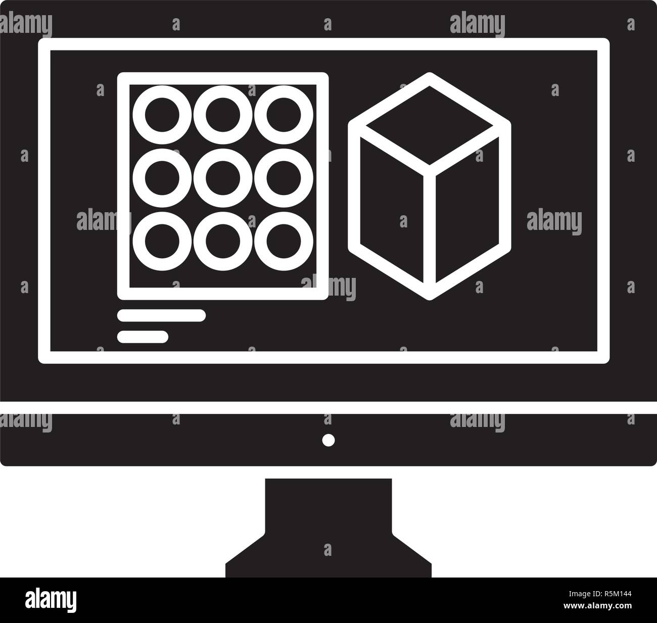 Design designing black icon, vector sign on isolated background. Design ...