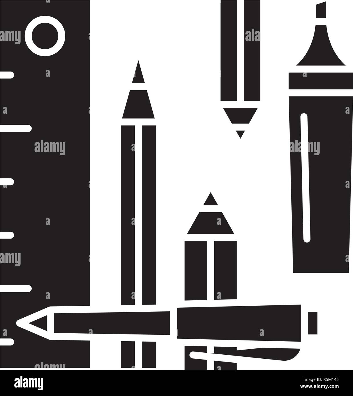 Counting tools black icon, vector sign on isolated background. Counting ...