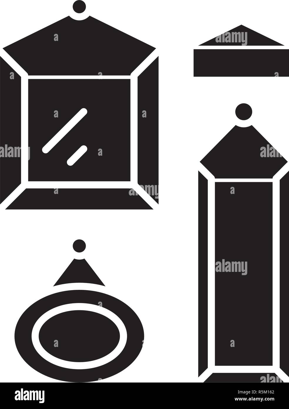 Picture gallery black icon, vector sign on isolated background. Picture ...
