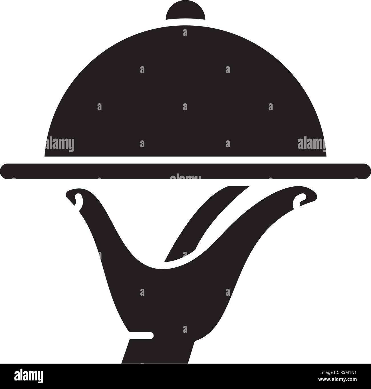 Service black icon, vector sign on isolated background. Service concept ...