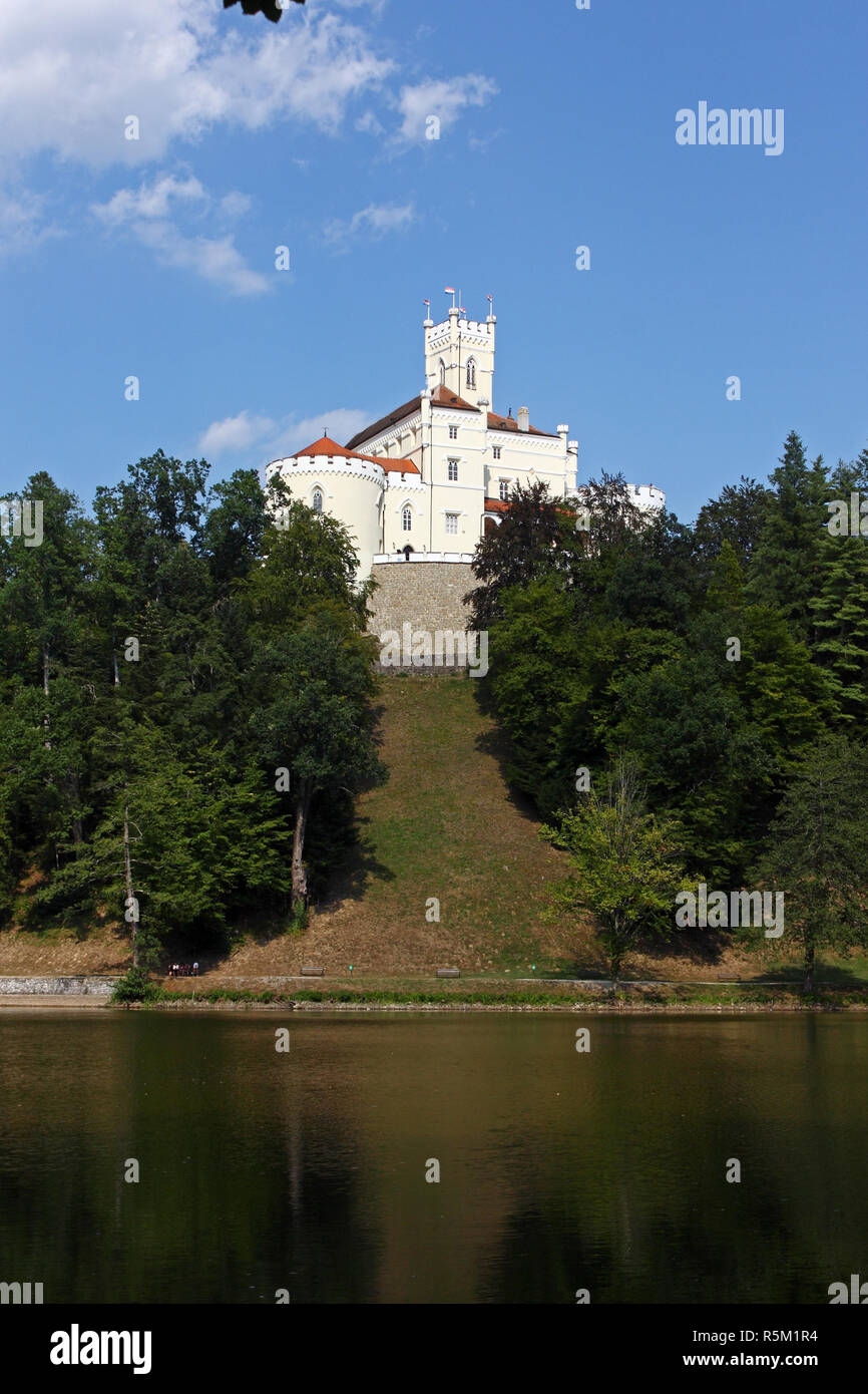 Trakoscan, castle in Croatia Stock Photo - Alamy