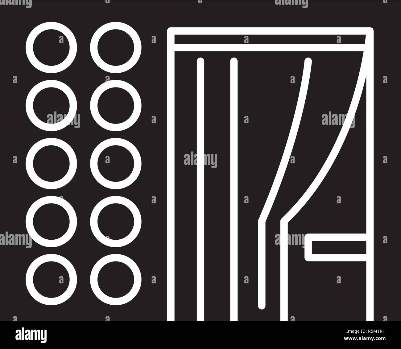 Photo booth black icon, vector sign on isolated background. Photo booth ...