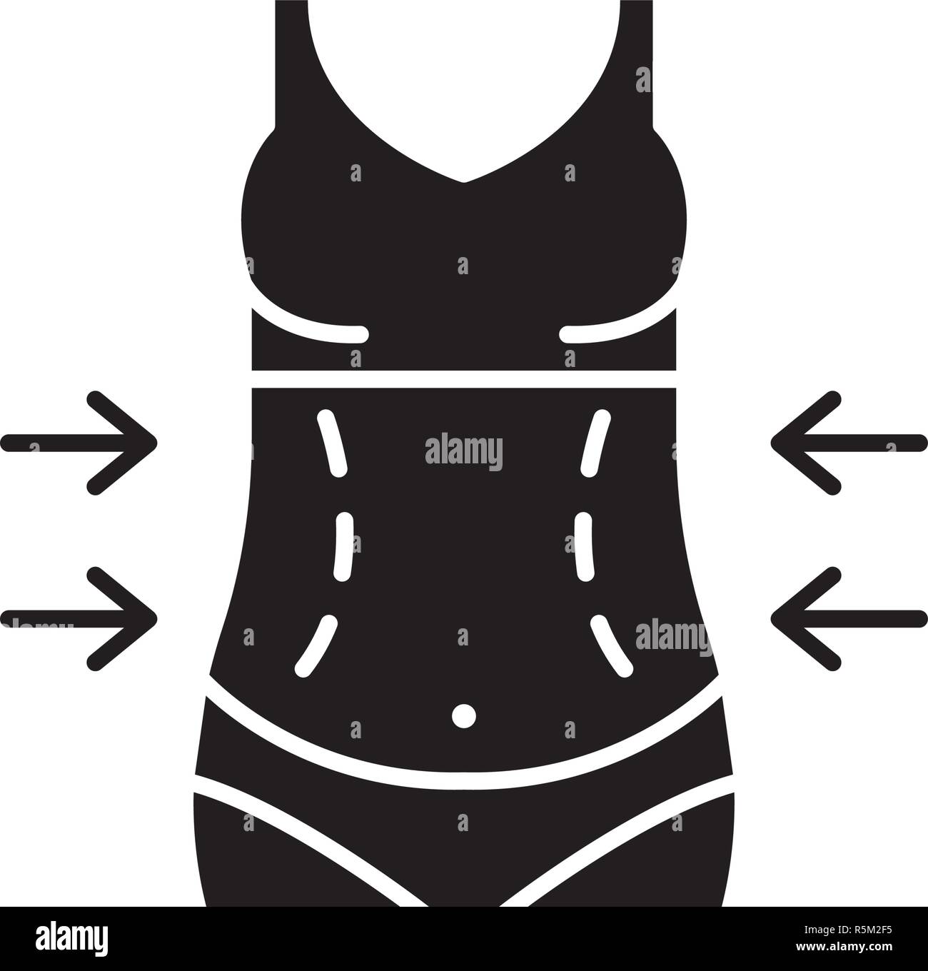 Lose belly fat Stock Vector Images - Alamy