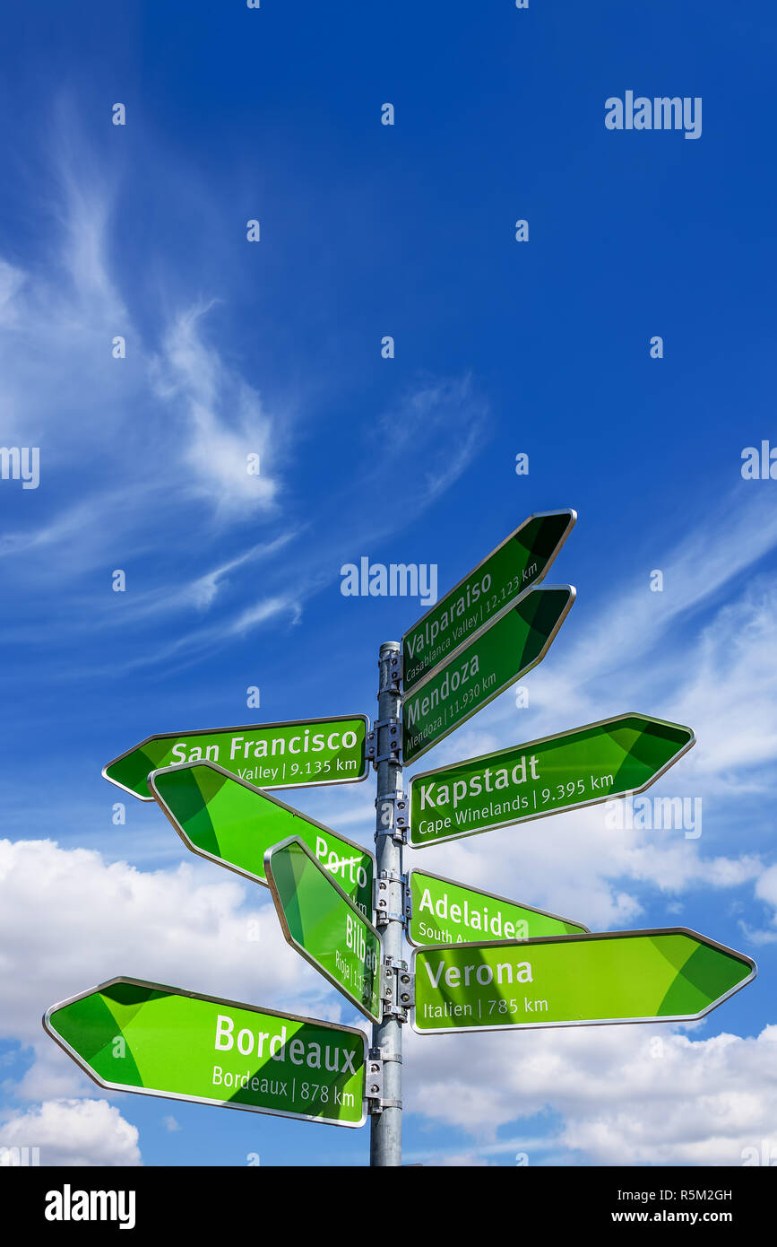 signpost signpost direction signpost sign Stock Photo - Alamy