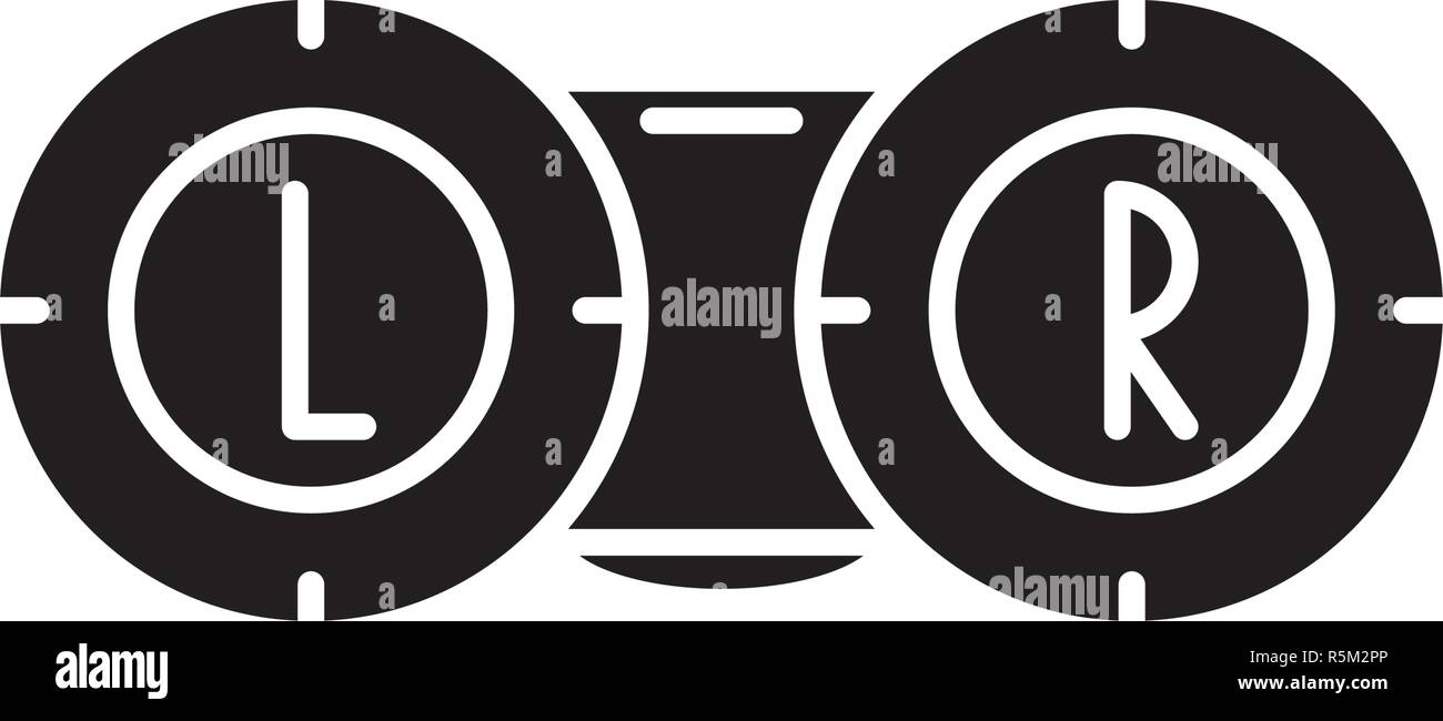 Ophthalmology black icon, vector sign on isolated background ...