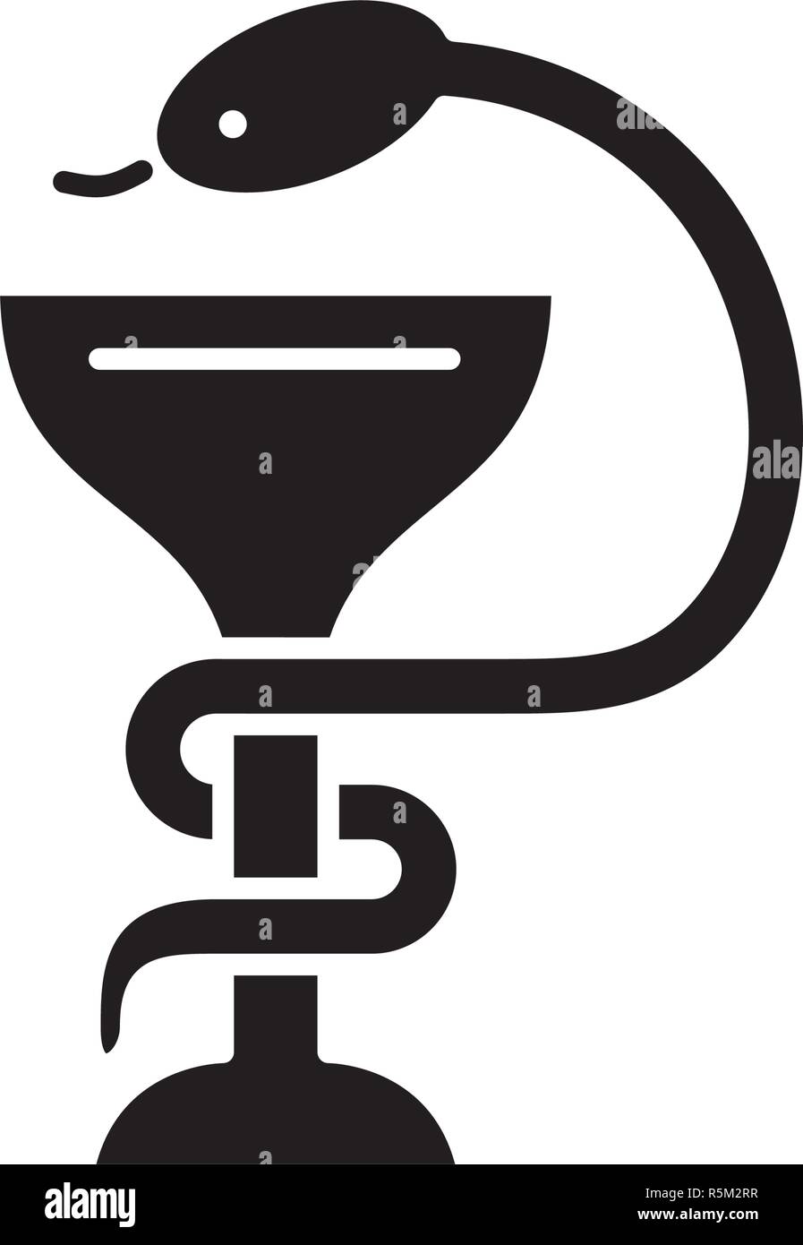 Snake shape doctor logo Stock Vector Images - Alamy
