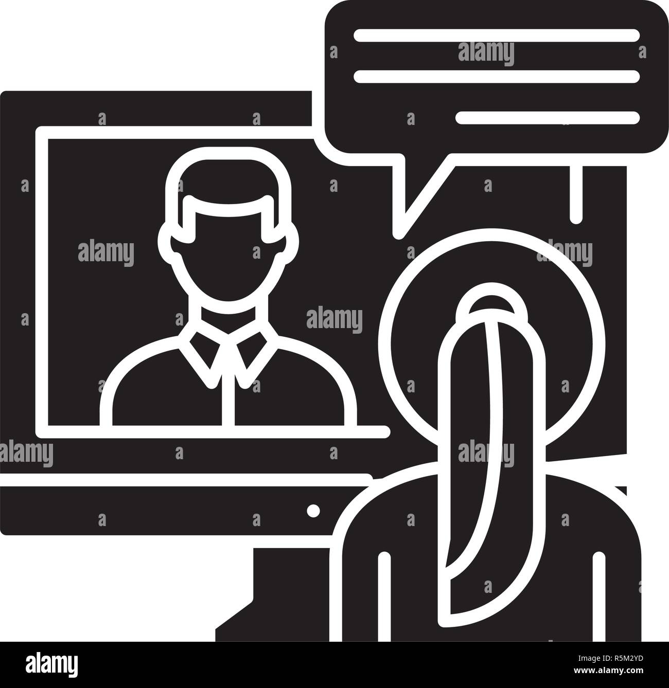Negotiations symbol Stock Vector Images - Alamy