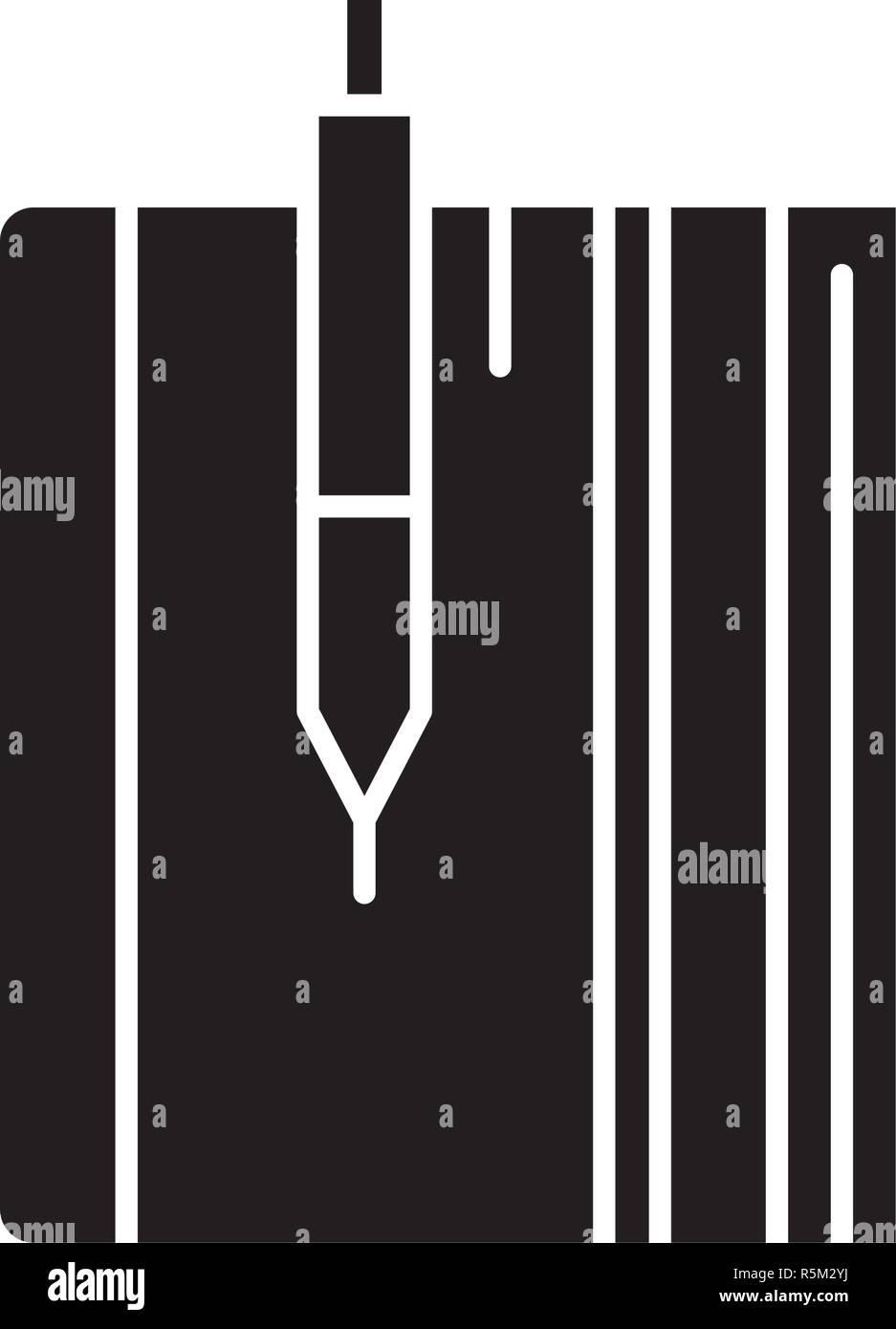 Note book black icon, vector sign on isolated background. Note book ...