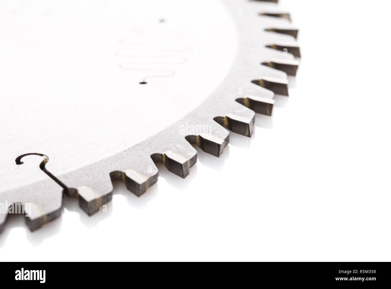circular saws with teeth close-up, on a white Stock Photo - Alamy