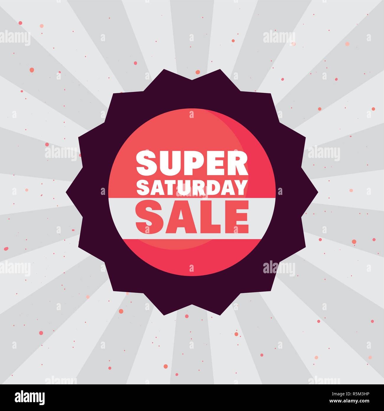 super saturday sale sticker sing stripes background vector illustration ...