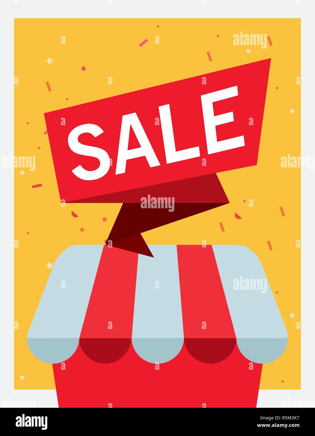 sale frame store discount offer vector illustration Stock Vector Image ...
