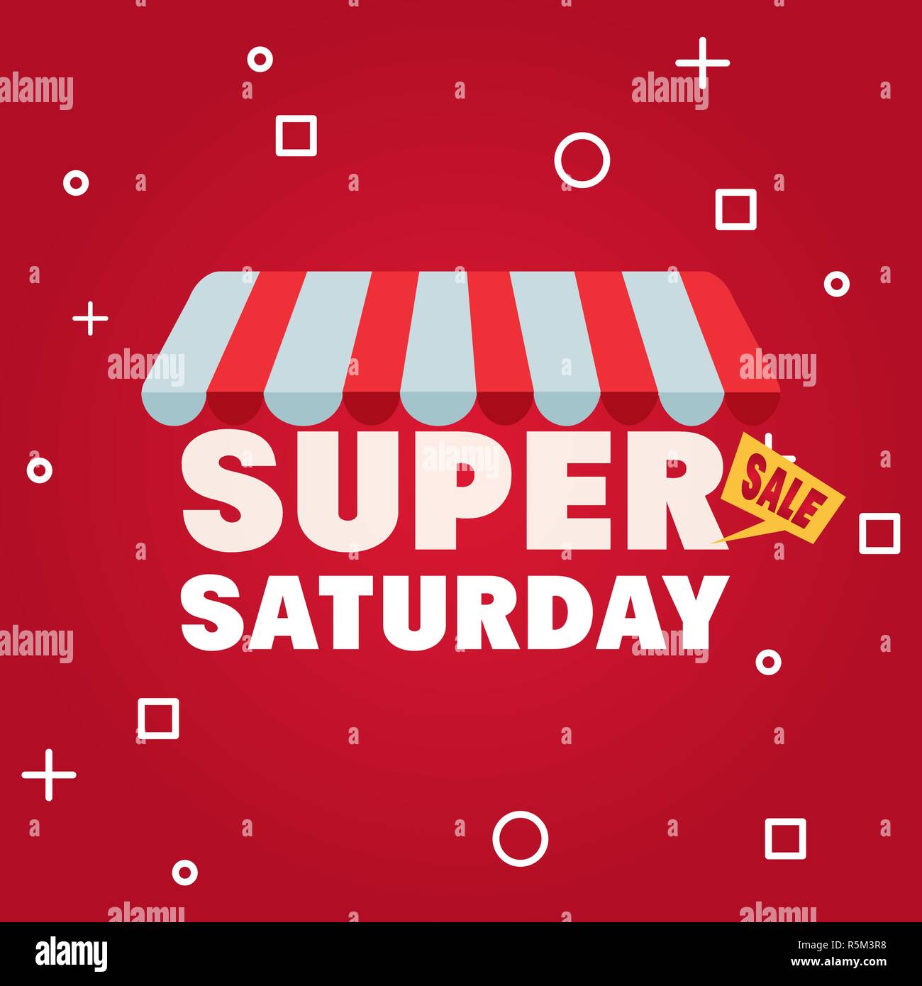 super saturday sale store symbols background vector illustration Stock ...