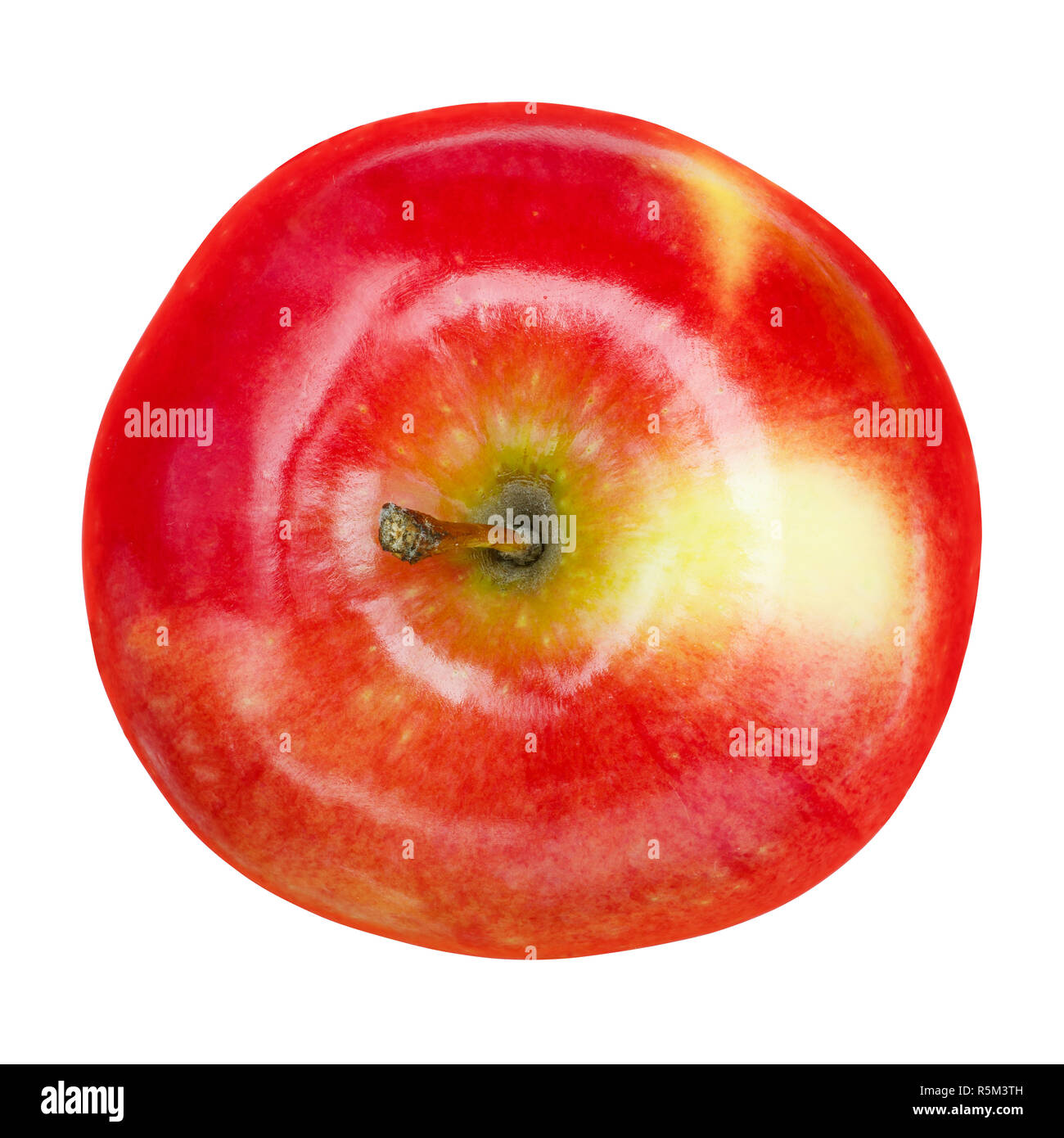 Ripe red apple isolated on white. With clipping path Stock Photo - Alamy