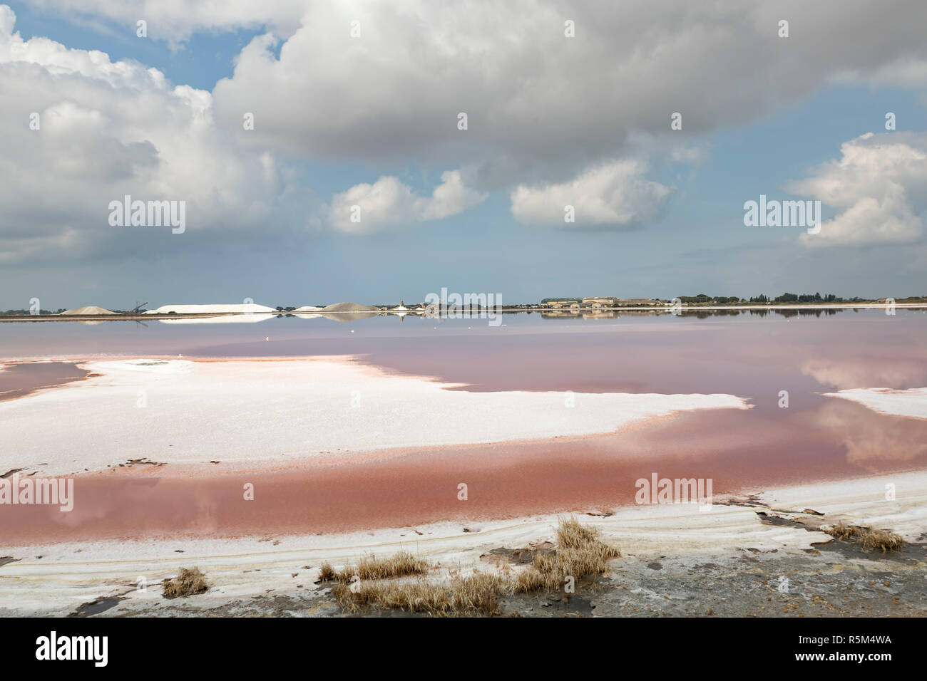 salt production in the camargue,southern france Stock Photo - Alamy