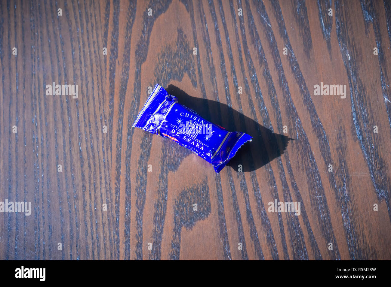 September 22, 2017 Bucharest/Romania - Close up of "Chisinaul de seara ...