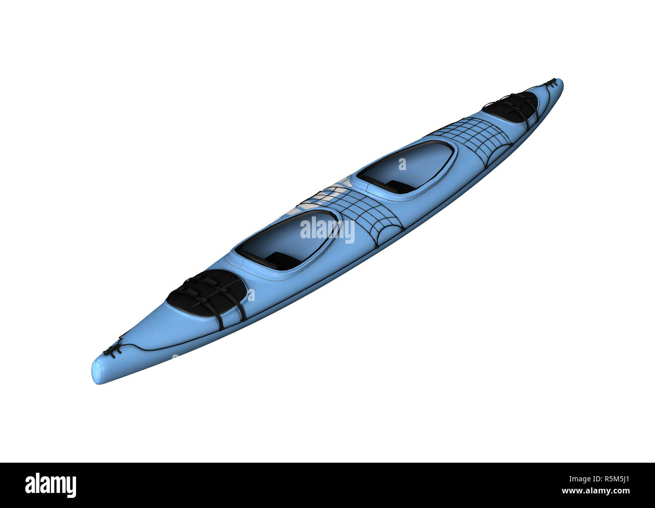 3D Rendering Kayak on White Stock Photo - Alamy