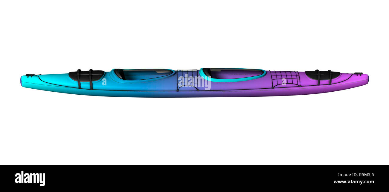 3D Rendering Kayak on White Stock Photo - Alamy