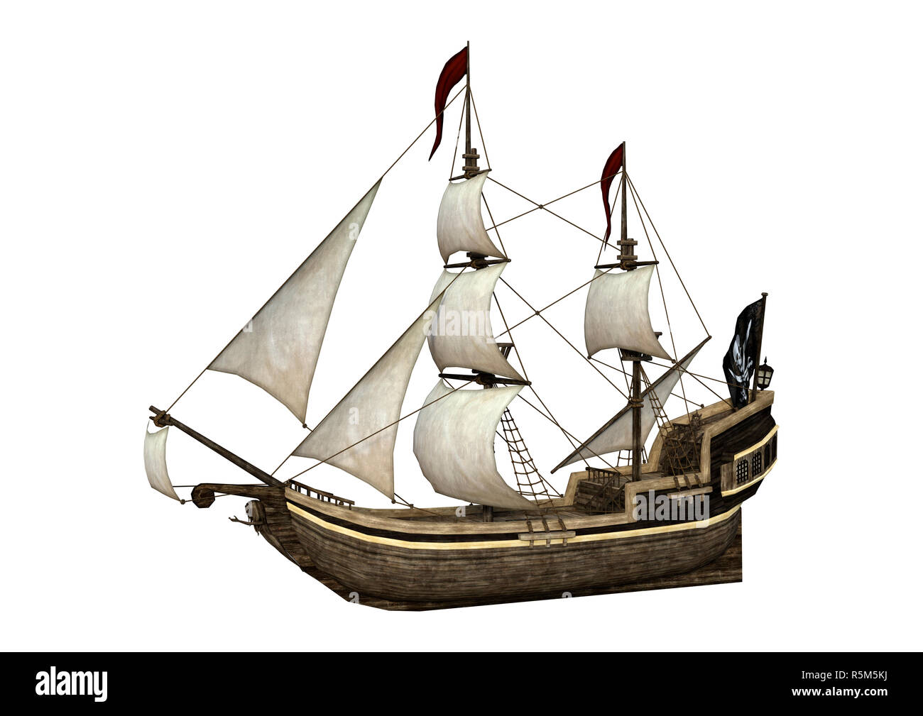 3d rendering pirate ship isolated hi-res stock photography and images ...