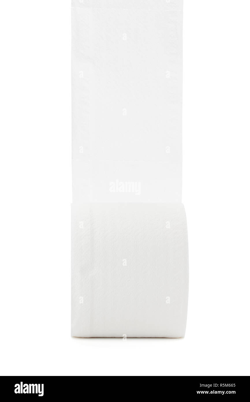 single rolled toilet paper Stock Photo - Alamy