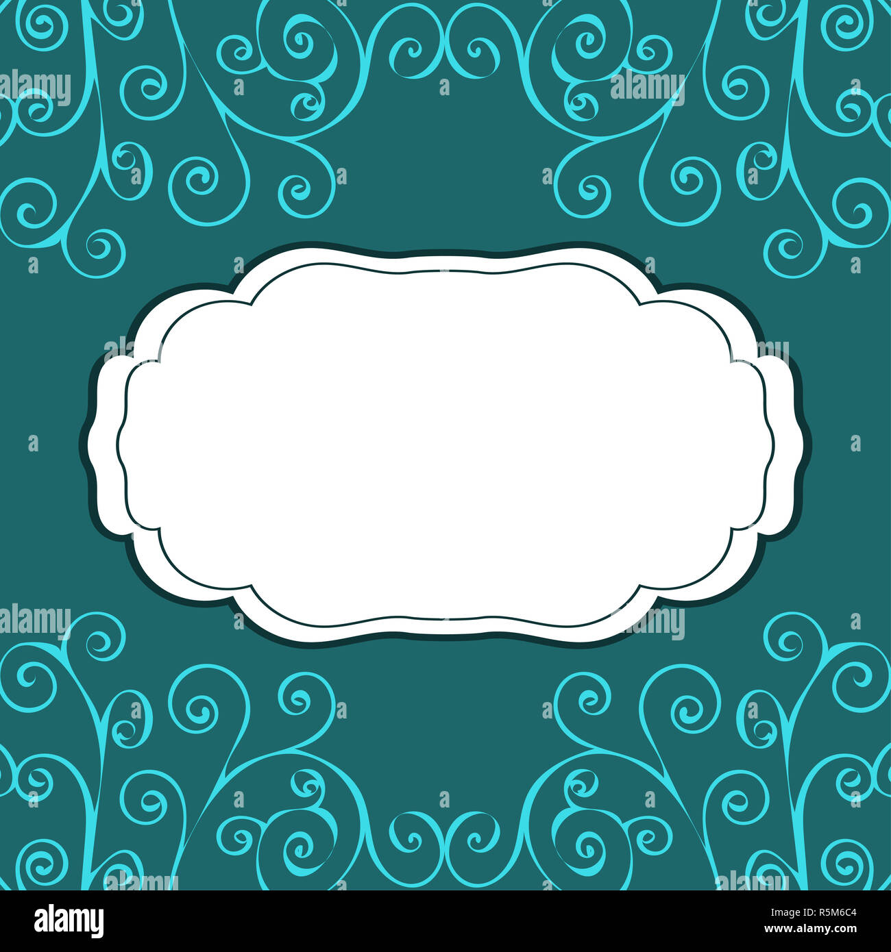 Decorative vintage pattern text background Stock Photo - Alamy