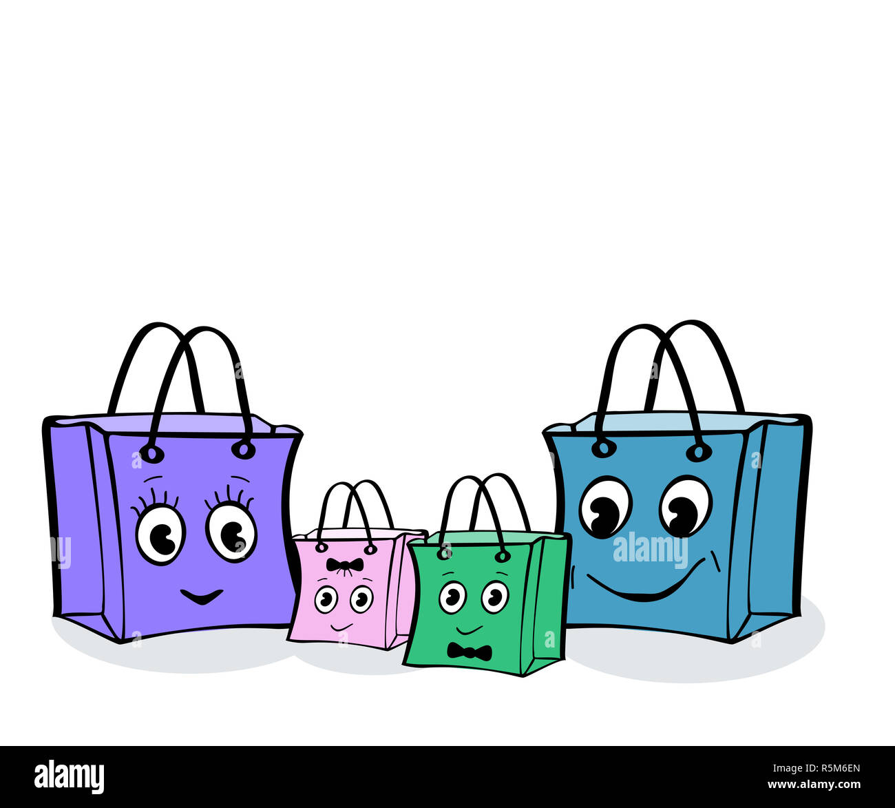 Family parcel Cut Out Stock Images & Pictures - Alamy