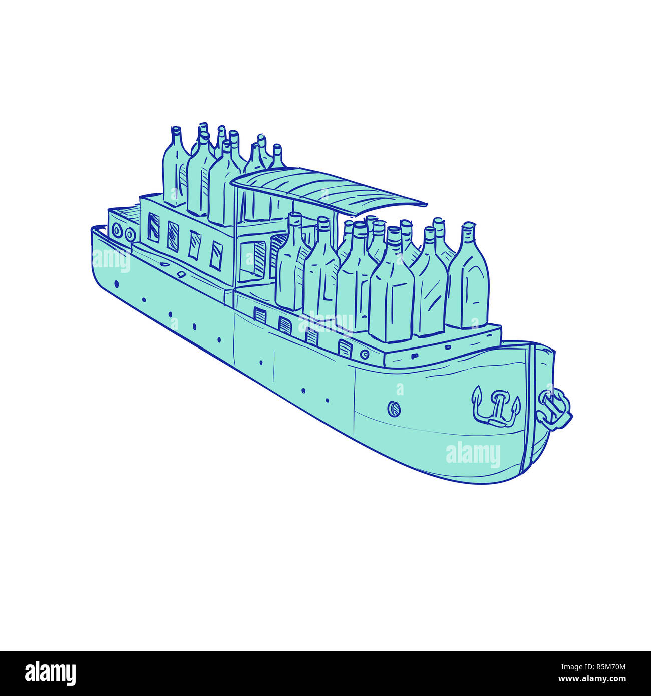 Alcohol on boat Cut Out Stock Images & Pictures - Alamy