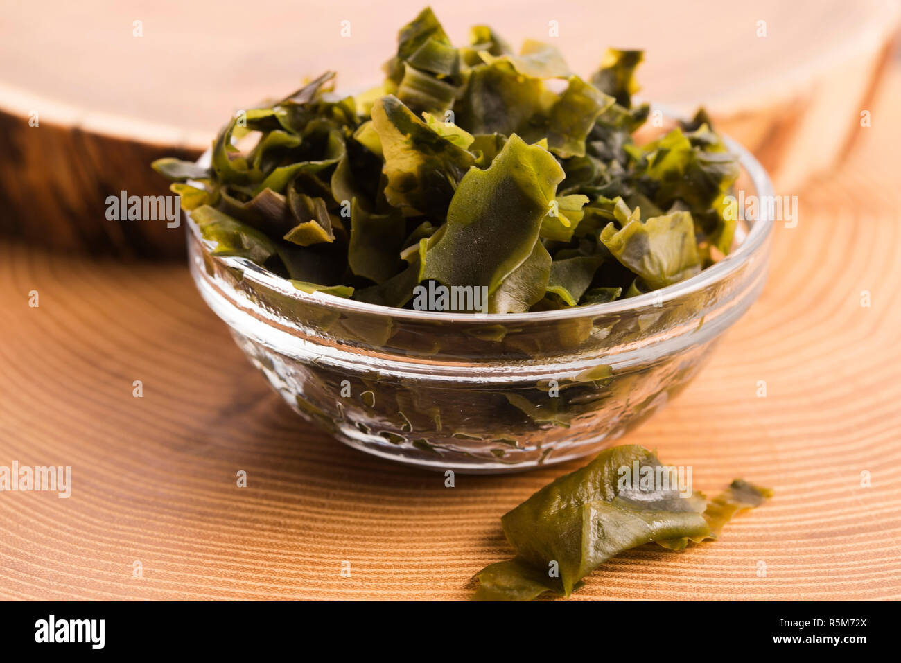 soaked wakame seaweed, japanese food Stock Photo - Alamy