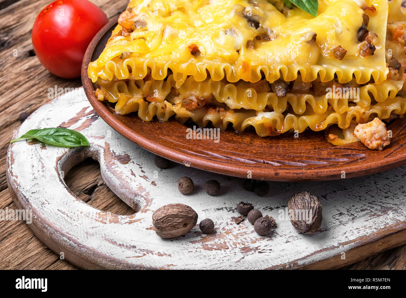 italian traditional lasagna Stock Photo - Alamy