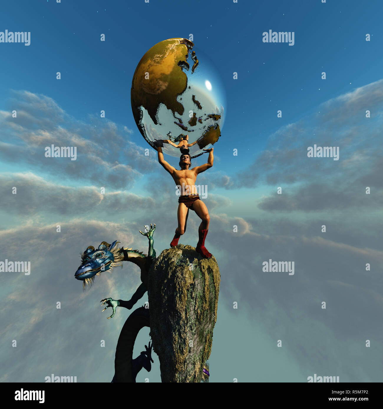 Atlas titan face hi-res stock photography and images - Alamy
