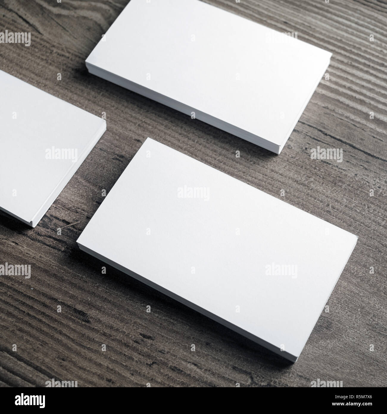 Piles of business cards Stock Photo - Alamy