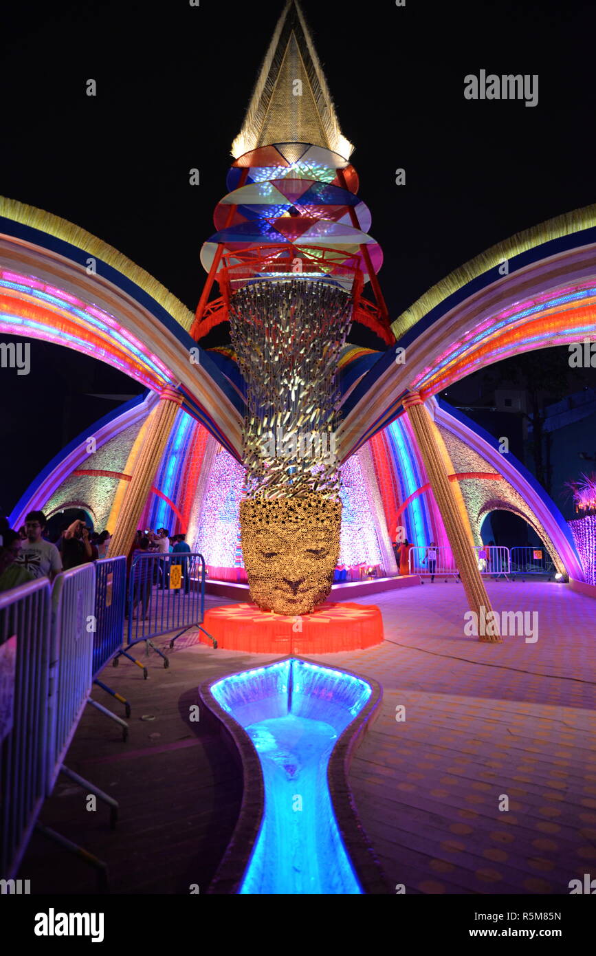 Decoration durga puja ceremony pandal hi-res stock photography and ...