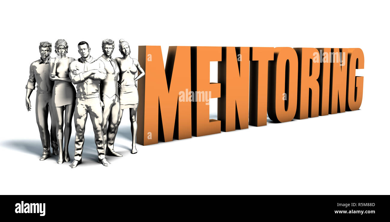 Business People Mentoring Art Stock Photo - Alamy