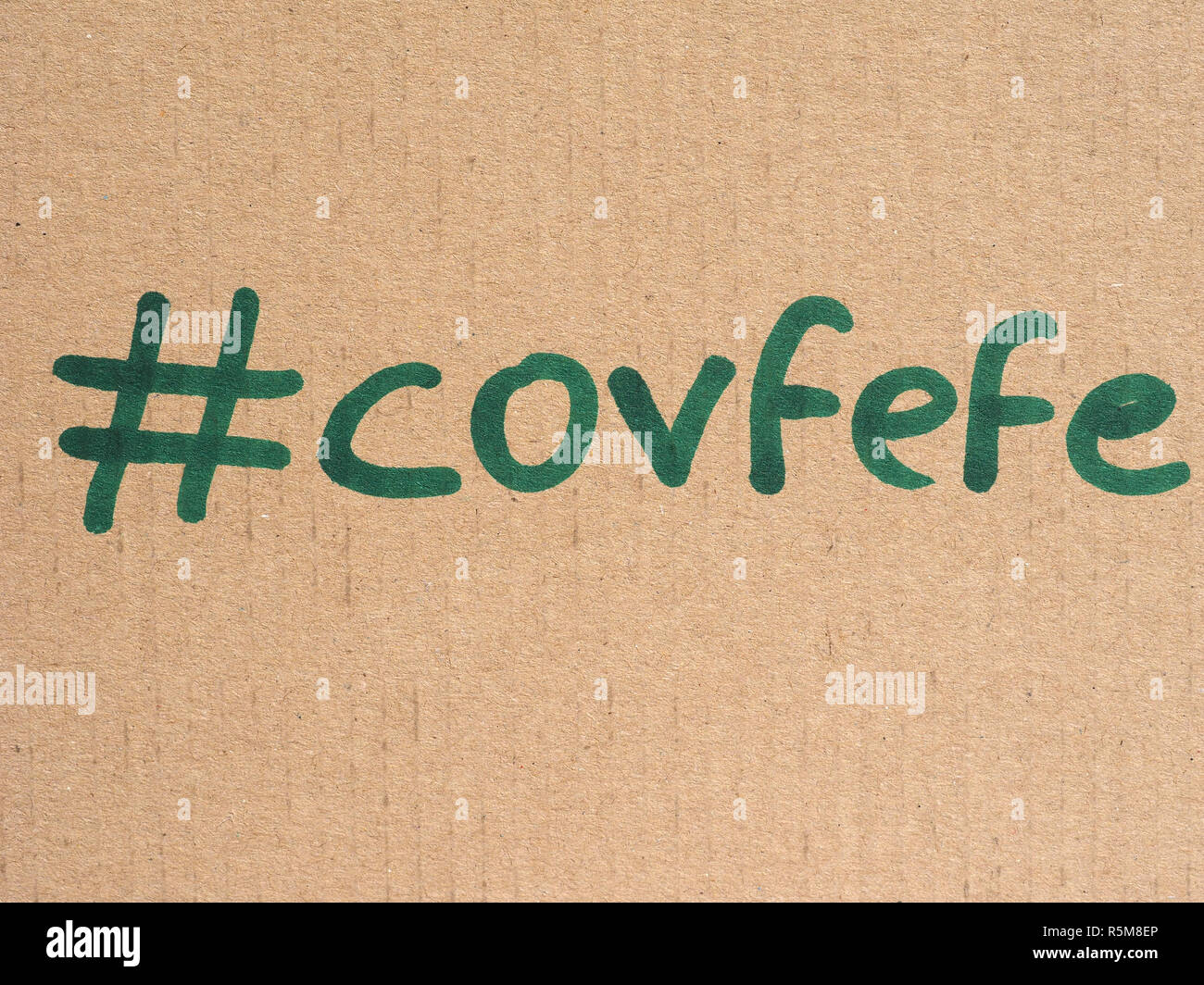 Covfefe, a new word invented by President Trump Stock Photo - Alamy