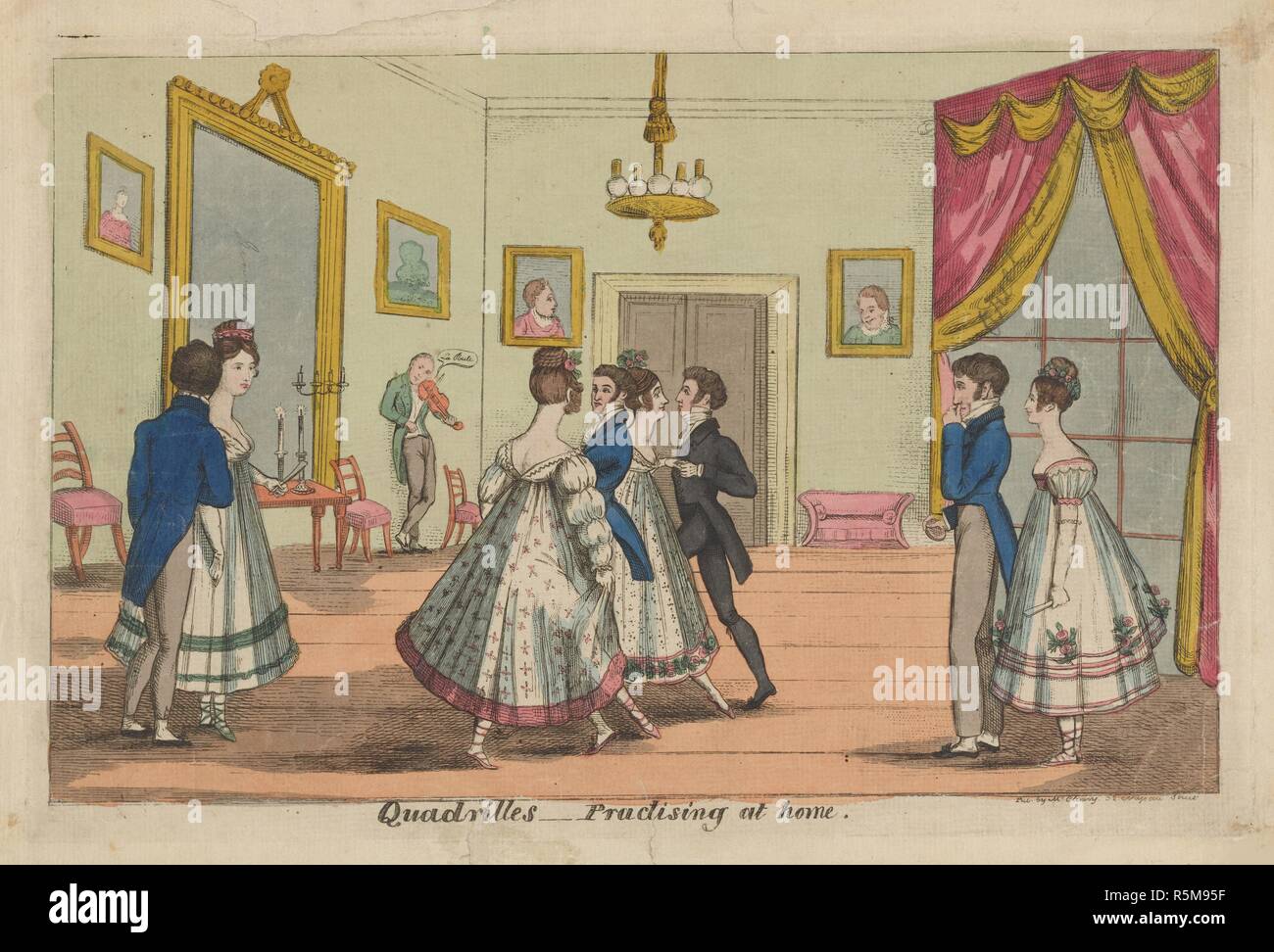 Quadrilles: practising at home. Museum: PRIVATE COLLECTION. Author ...