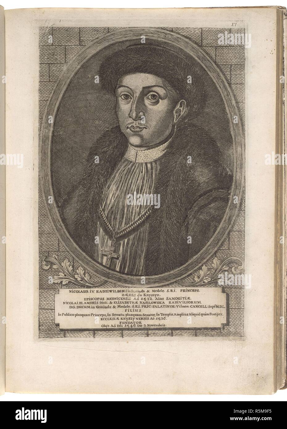 Nicolas III Radziwill (1492-1530), Bishop of Samogitia. From: Icones ...