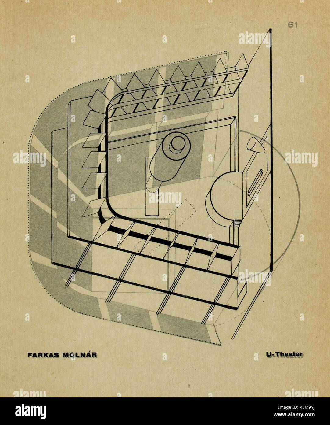 U-Theatre. From "The stage at the Bauhaus" (Die Bühne im Bauhaus ...