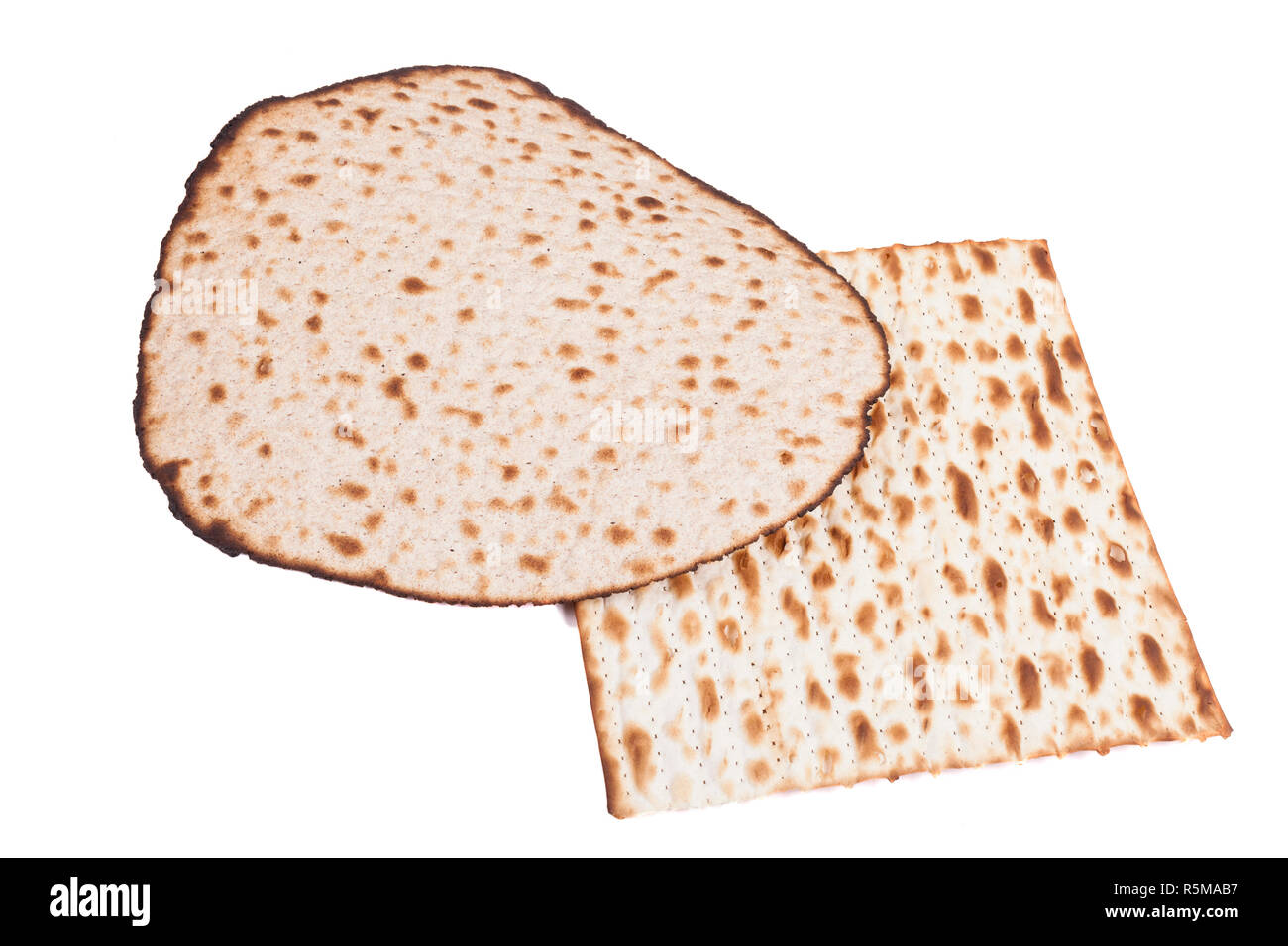 Round and Square Matzah Stock Photo - Alamy