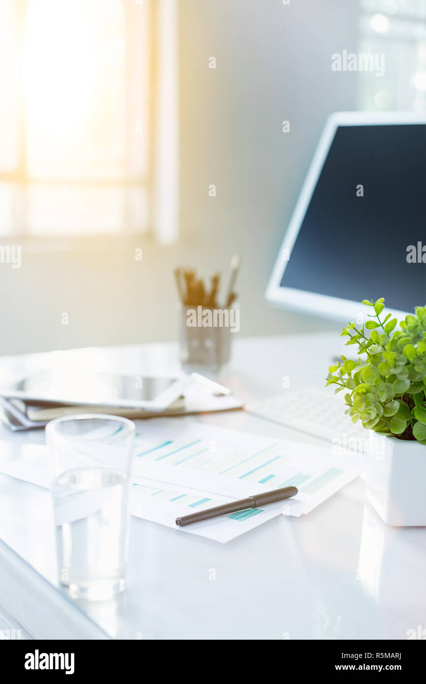 The abstract Office Desktop Stock Photo - Alamy