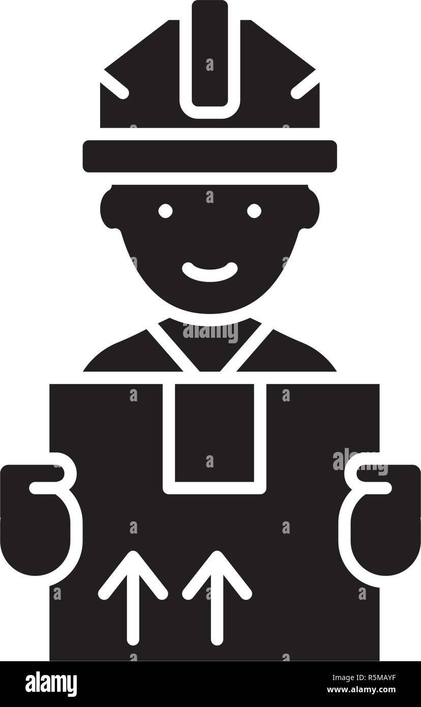 Express delivery black icon, vector sign on isolated background ...