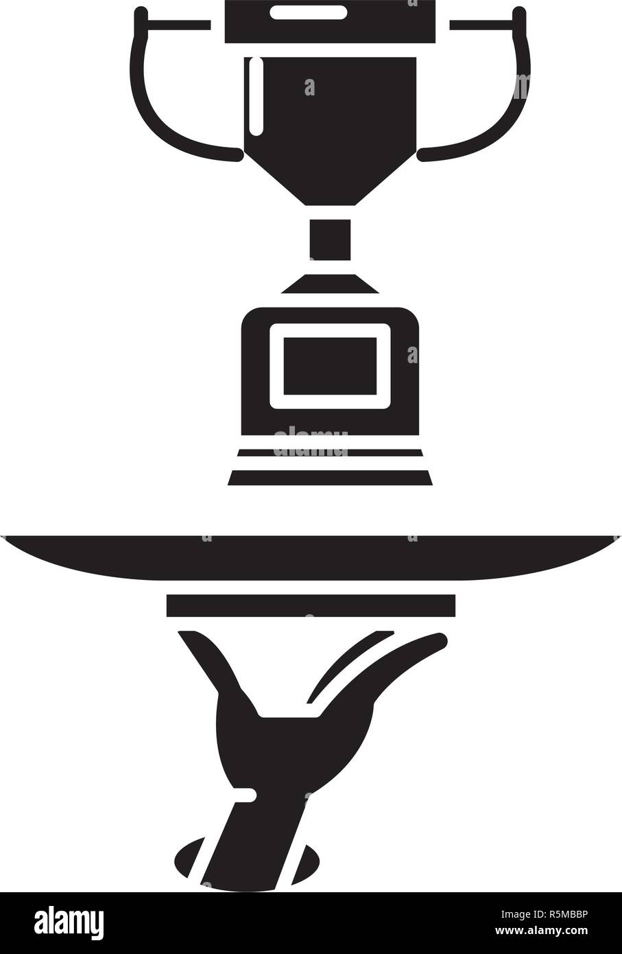 Easy win black icon, vector sign on isolated background. Easy win ...