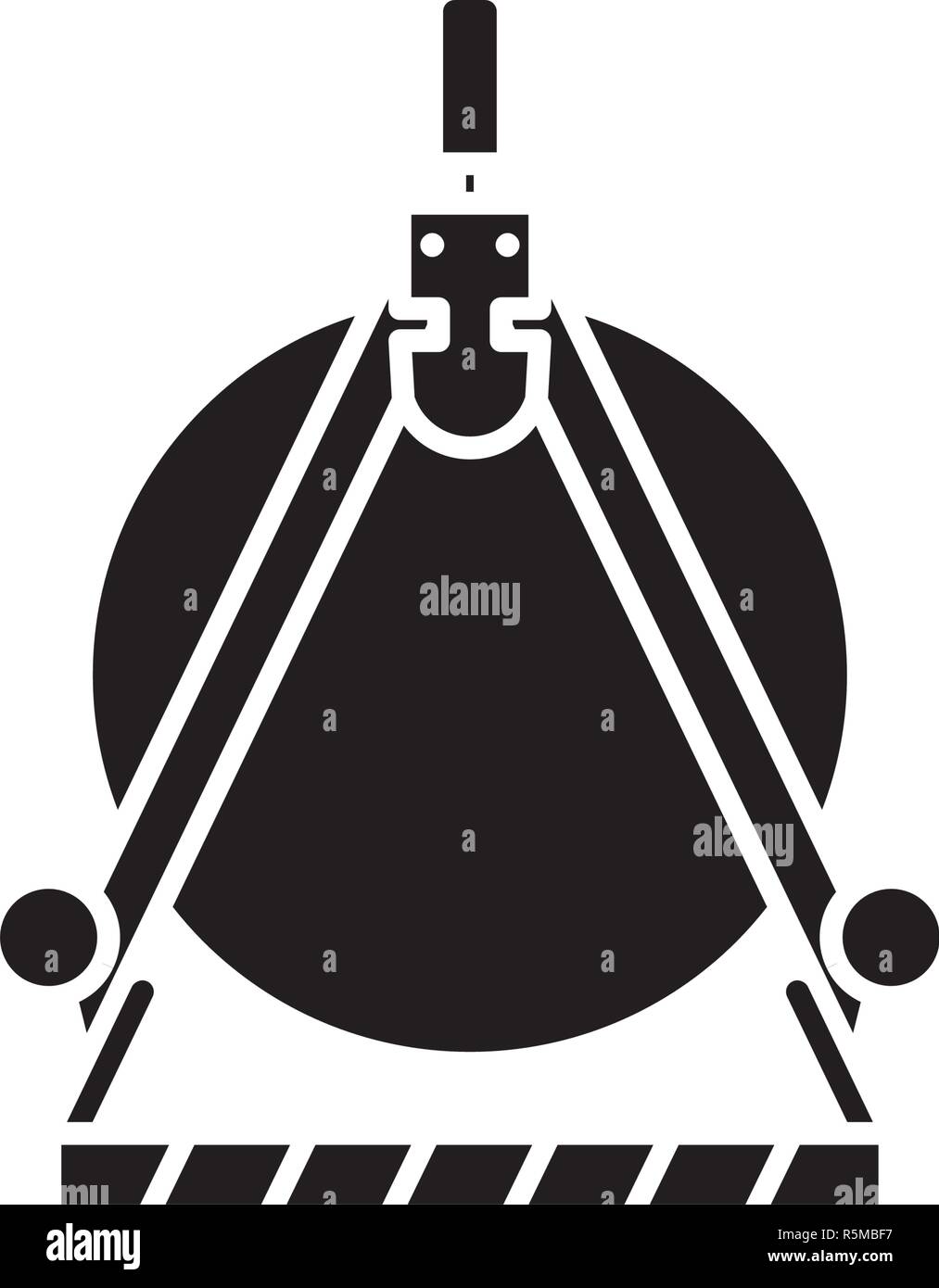 Engineering calculation black icon, vector sign on isolated background ...